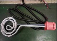 China Single Phase 2000W PTFE Immersion Heater for Electroplating Tanks - 220/380V with 250mm Hot Zone Diameter for sale