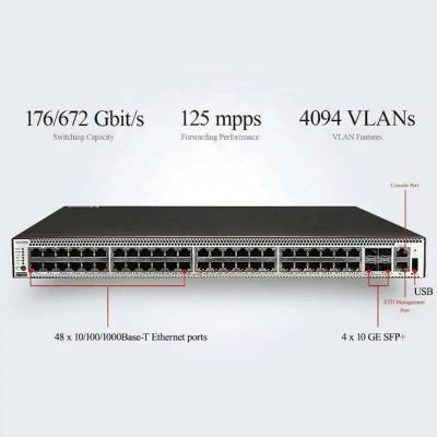 中国 48*10/100/1000BASE-T イーサネット ポートと 4*10GE SFP ポート PoE スイッチ LACP 機能 販売のため