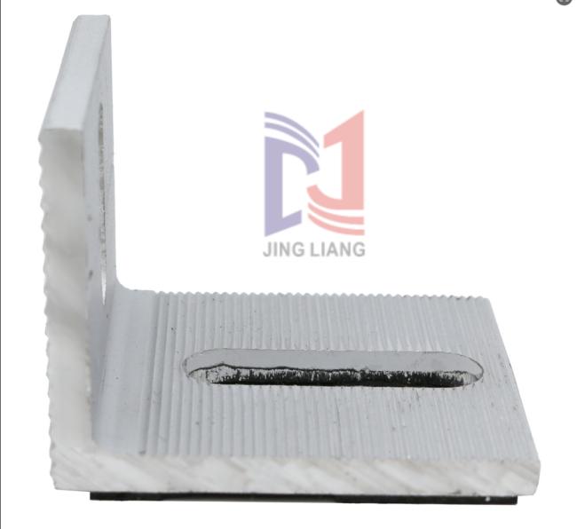 L-shaped aluminum bracket for cladding support system