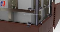 China Terracotta Ventilated Facade Support System For 30mm Panel with High Performance Construction for sale