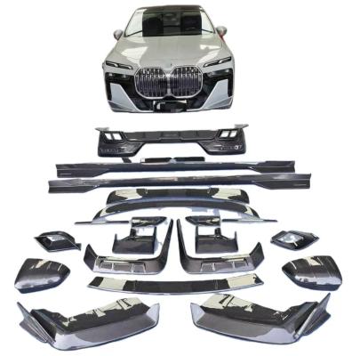 China MSY Style BMW 7 Body Kit I7 G70 2023-2024 Front Lip Side Skirts Rear Diffuser for sale