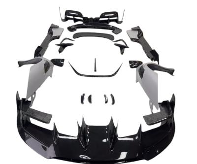 China SF90 Ferrari Body Kit MSY Dry Carbon Fiber Front Rear Lip Diffuser Spoiler Side Skirts for sale