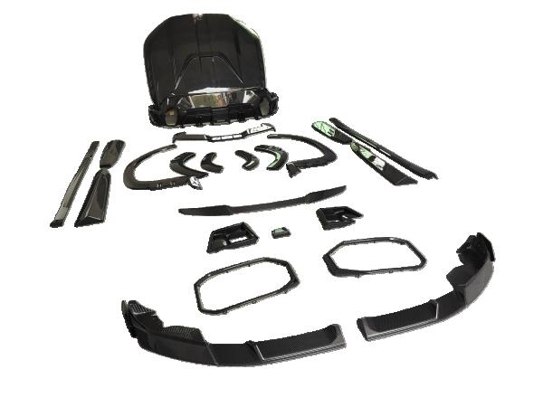 Quality Black XM G09 BMW Body Kit Spoiler Engine Hood LD Style Body Fiber Kit for sale