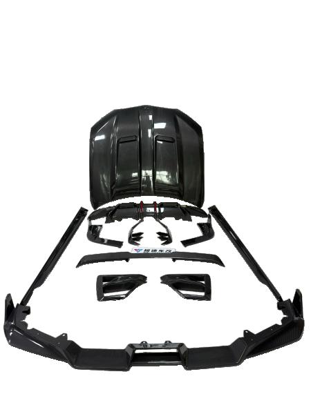 Quality Dry Carbon Fiber Body Kit BMW X6M Body Kit LU Style Spoiler Hood for sale