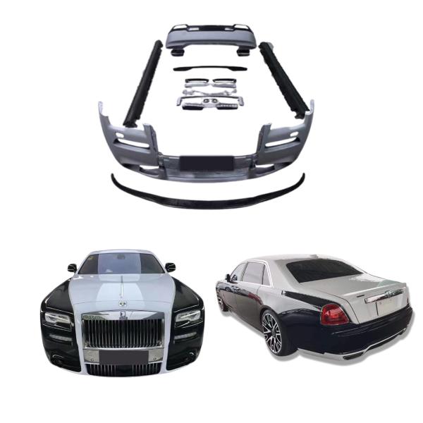 Quality 1 GEN To 2 GEN Facelift Rolls Royce Ghost Body Kit Car Bumpers And Headlight for sale