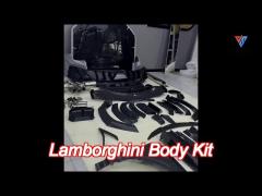 mansor style carbon fiber body kit lamborghini urus front and rear bumper spoiler hood