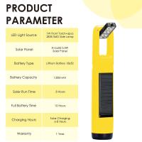 China Multi Function Rechargeable Solar LED Flashlights for sale
