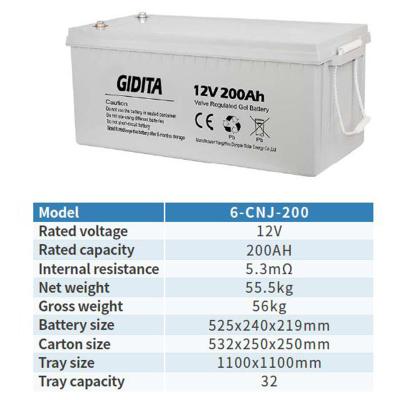 Cina La pila secondaria economica di 100AH 200AH 250AH 12V ha sigillato il caricatore della batteria al piombo per solare in vendita