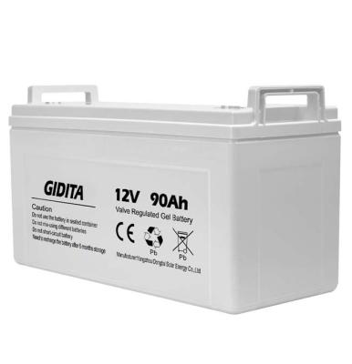 China 60AH 70AH 80AH 90AH 100AH 200AH energy storage Battery Sealed 12V Solar Lead Acid Battery charger for sale