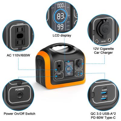 Cina sbocco puro portatile di CA della sinusoide della Banca 110V 600W di energia solare della batteria al litio di 19.2V 595WH in vendita