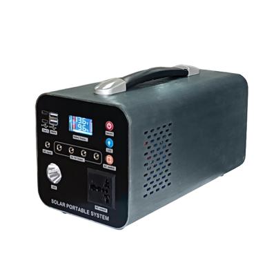 China wholesale outdoor energy storage power station 300w-1500w solar portable power station system with solar panel for sale