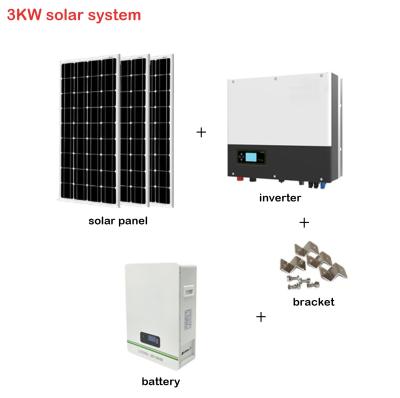 中国 セリウム、ROHS、TUVのIEC 3KWのコントローラーの太陽 エネルギー貯蔵システム 販売のため