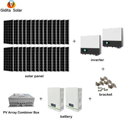 中国 格子太陽エネルギーシステム10KWを離れたインバーター電池のエネルギーの貯蔵 販売のため