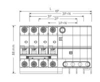 China High Breaking MCB Current Operating Eletrionic SERIES RCBO 1P 2P  Leakage Protector for sale