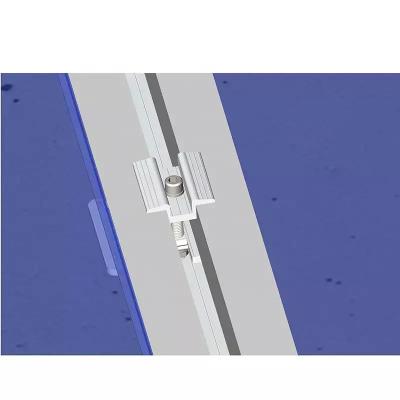China Customized Aluminium Mid Clamp Fixing Brackets for Roof Ground Solar Mounting System for sale