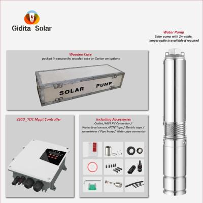 Cina Solar Well Water Pump 1Hp DC for High Pressure Solar Submersible Pump Max. Head 95m in vendita