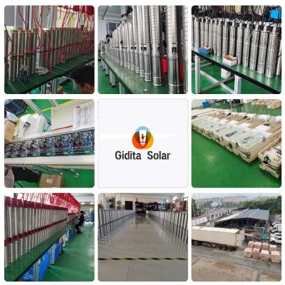 Cina Max. Flow 5.2m3/h Solar Well Water Pump for 4 Inch AC/DC Solar Submersible Impeller Pump in vendita