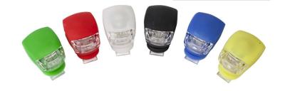 China Super Bright Silicone LED Bike Lights For Outdoor Sports 2 * CR2032 Battery for sale