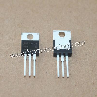 China N Channel 60V POWER Mosfet Switching Regulator Ic SUP75N06-08 75A Id ROHS Approval for sale