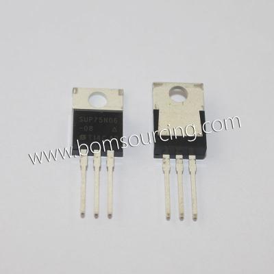 China N Channel 60V POWER Mosfet Switching Regulator Ic SUP75N06-08 75A Id ROHS Approval for sale