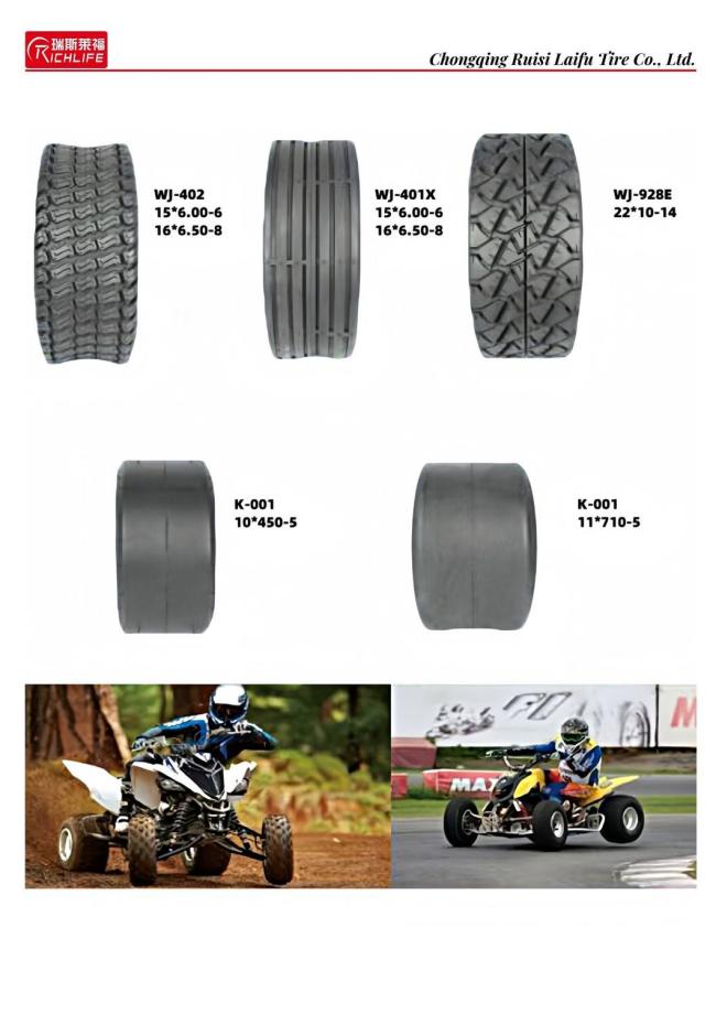 Chinese Manufacturer Wholesale Cheap Price 4X4ATV/UTV Four-Wheel Motorcycle Motor Mini Bike Go Kart Tire (front/rear wheel) 25X8-12 25X1