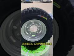 Motor triciclo de caucho natural 5.00-12 Tubo y sin tubo