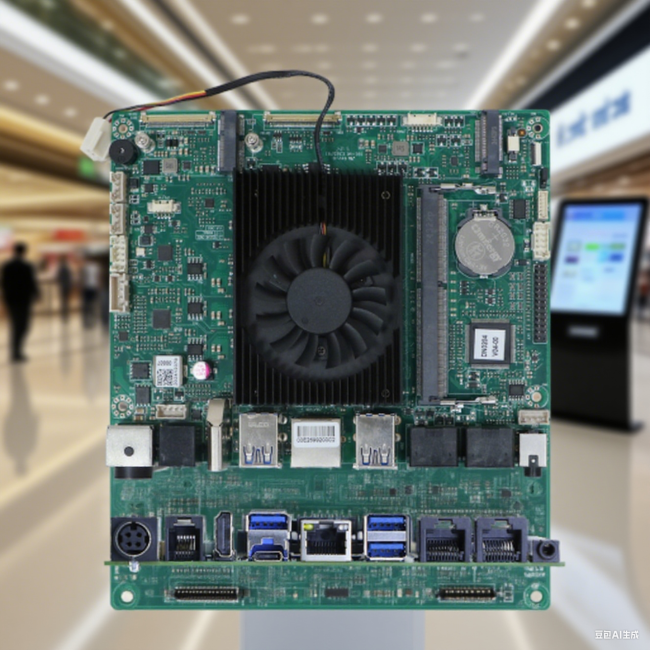 N97 Industrial Motherboard with ports and components visible