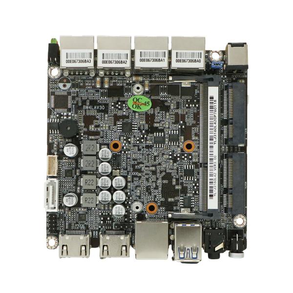 PCB 100 X 100mm Mini Motherboard 4 Lan Thin Client J3160 NUC Motherboard with 2hd port
