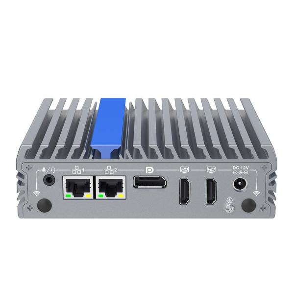Barebone Computer J3710 Dual Lan Business Fanless Mini PC met 6 USB