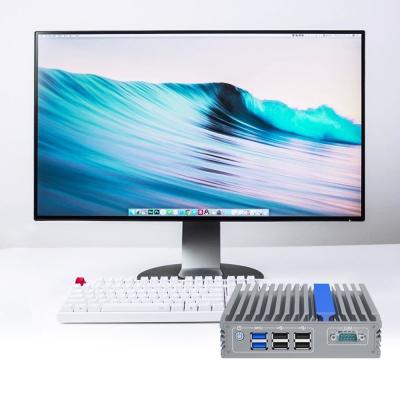 China 6W Mini Computer Dual Gigabit Lan 2 Usb3.0 Ventilatorlose eingebettete Box PC zu verkaufen