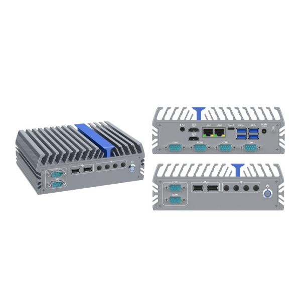 Quality N100 Quad Core Fanless Industrial Mini PC 6 Com Rs232 4k Mini PC for sale