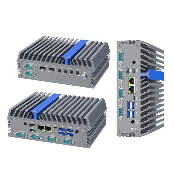 Quality Small Industrial PC 2 Intel I226-V Industrial Fanless Mini PC For Pos System for sale