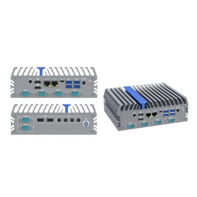 China Din-Rail Mini Pc Box Computer With Ddr5 Ram M.2 Ssd Triple Display for sale