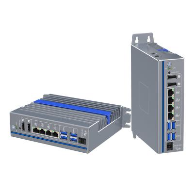 China Fanless Soft Router Intel I5-1235u Ddr5 M.2 Ssd 4 Port Lan Mini Pc for sale