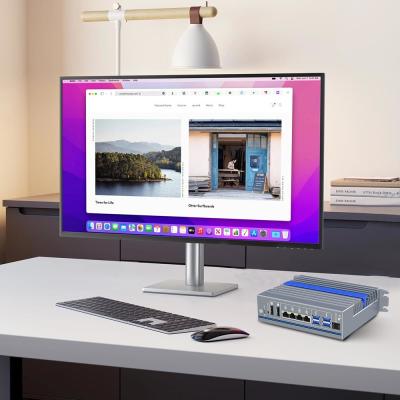 China Fanless Industrial Desktop PC 12th Gen I5 I7 With Dual DP Display for sale