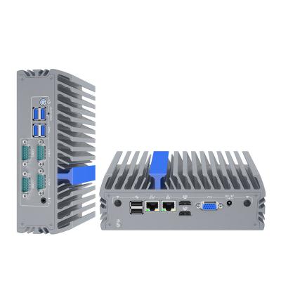 China Fanless Industry Mini PC Embedded Computer DC 12V 5A J6412 for sale