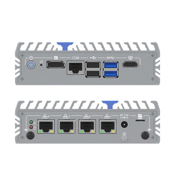 Quality Pfsense Mini PC With 4 Intel 2.5G LAN Ubuntu Mini PC for sale