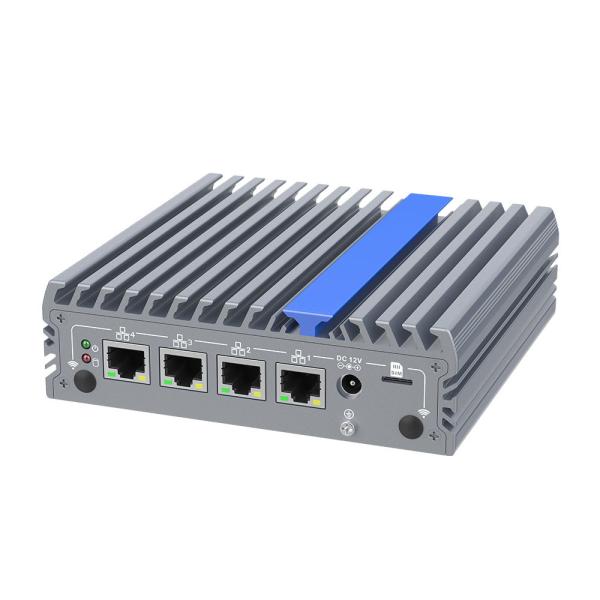 Quality Fanless Mini PC N100 12th Gen Alder Lake CPU 4 Lan Firewall Computer for sale
