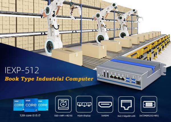 Fanless Mini PC 12th Gen Intel I5 I7 4 Lan Port Support Vesa Mount