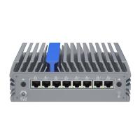 China 8 LAN Firewall Appliance Mini Fanless PC Support VPro LAN And Intel Graphics Display Chip for sale