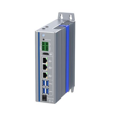 Book Type Industrial PC 12th Gen Intel Alder Lake-N N100 Mini PC with 3 Intel Ethernet