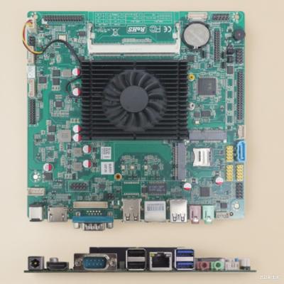 China Compact Thin Mini Itx Motherboard  DDR3 MSATA Dual LAN 10 USB & 6 COM Ports for sale