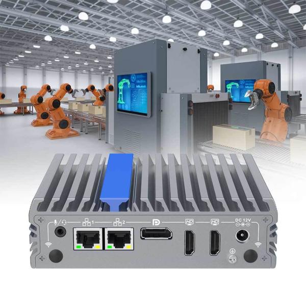 Quality DIN-Rail J3710 Quad Core Fanless Mini Computer with Wide Voltage for Industrial for sale