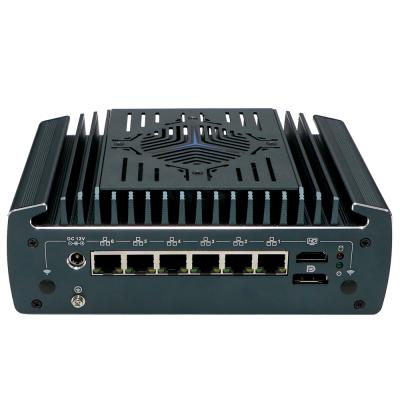 China Firewall Mini PC with Intel Core i5-1235U 6 RJ45 2.5G LAN NVME Support Industrial Panel PC for sale