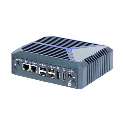China Fanless Industrial Mini PC with Intel N150 Processor Dual Gigabit Ethernet and Zero Noise Cooling for sale