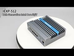 Livro Tipo 4 Ethernet Portos Mini Pc I7-1255u Ten Core 12v Pequeno Computador