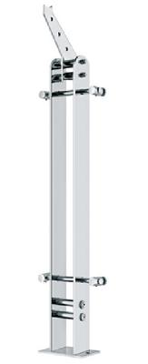 China 6mm Thickness Exterior Metal Balusters 1200mm Height Wrought Iron Balusters for sale