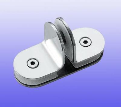 China Satin Finish Bathroom Hardware , 51mm × 51 mm Stainless Steel Glass Clamps for sale