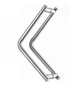 China Custom Glass Door Handle / 304 Stainless Steel Bedroom Door Handles With Lock for sale