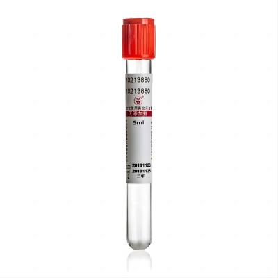 Cina Produttori Prezzo Medicale Top Rosso 3ml 5ml 10ml Tubi di raccolta di campioni di sangue a vuoto in vendita